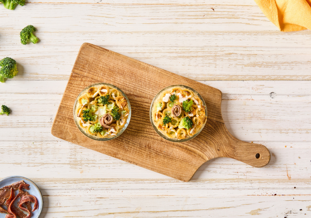 Mini timballo di rigatoni con broccoli e alici - Chef